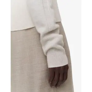 JOSEPH Lucille V-neck Cashmere Blend Jumper - Ivory
