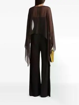 Alberta Ferretti Wide-leg Trousers With Side Slits