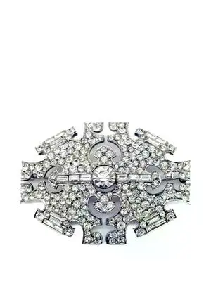 JENNIFER GIBSON JEWELLERY 1920s Art Deco Brooch - Silver