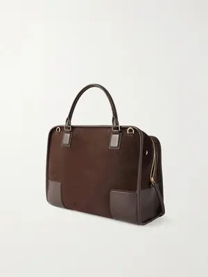Loewe Amazona Suede Tote Bag - Brown