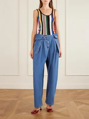 Loewe Striped Ribbed-knit Tank - Multi
