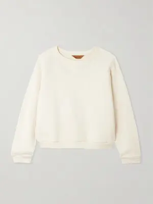 JAMIE HALLER The Daily' Cotton-terry Sweatshirt - Neutrals