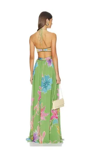Retrofete Rabel Maxi Dress - Green