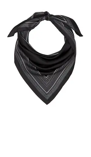 LOVERS AND FRIENDS Alba Triangle Scarf - Black