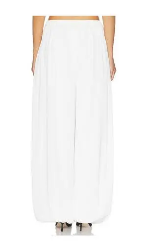 Tularosa Adrienne Wide Leg Chiffon Trousers - Ivory