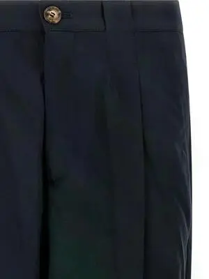 Brunello Cucinelli Pleated Cotton Trousers