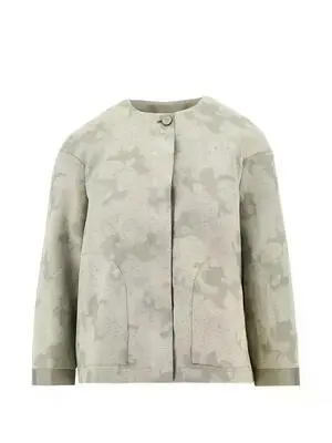 Emporio Armani Camouflage-print Jacket - Grey