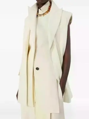 Sportmax Sleeveless Tailored Gilet - Neutrals