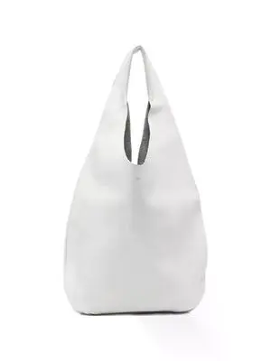 A.p.c. Le Neige Leather Tote Bag - Grey
