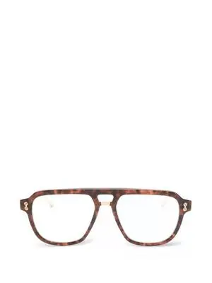 AKONI Browline Glasses - Brown