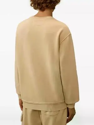 C.P. COMPANY Logo-embroidered Cotton Crewneck Sweatshirt