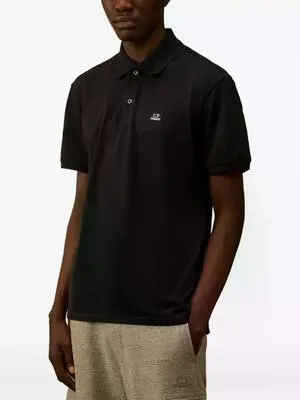 C.P. COMPANY Short-sleeve Point-collar Cotton Polo Shirt