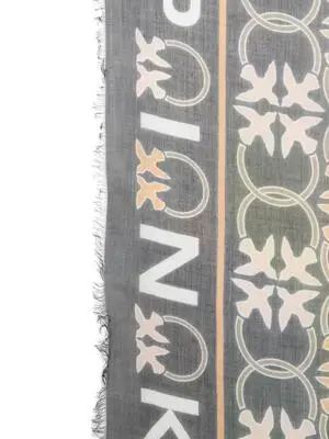 Pinko Printed Fringed Scarf
