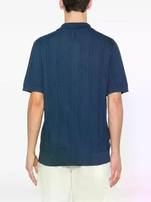 Canali Textured T-shirt - Blue