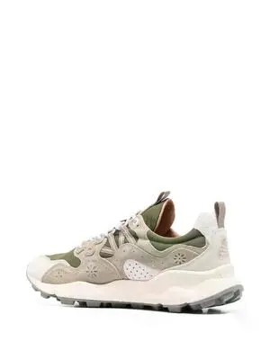 FLOWER MOUNTAIN Yamano 3 Nubuck Leather Sneakers - Green