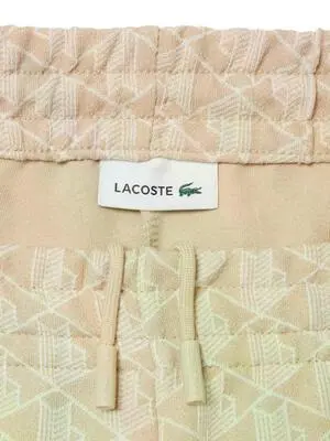 Lacoste Monogrammed Geometric Print Track Pants - Neutrals