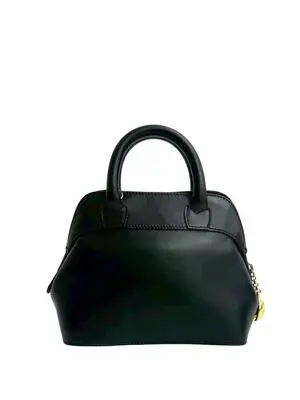 FERRAGAMO 2010-2026 Mini Studded Leather Satchel - Black