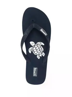 Vilebrequin Graphic-print Logo-patch Flip-flops