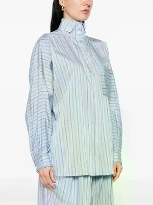 IRO PARIS Striped Shirt With Pointed Collar And Chest Pocket