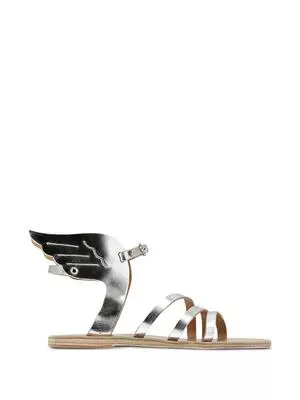 ANCIENT GREEK SANDALS Ancient Greek Sandals Ikaria Winged Strap Sandals Silver
