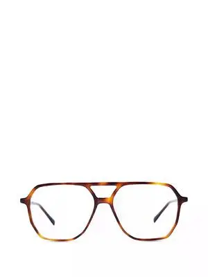 GIGI STUDIOS Vermont Geometric-frame Eyeglasses - Brown