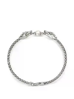 John Hardy Sterling Naga Pearl And Blue Sapphire Bracelet