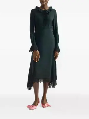 Erdem Ruffled Collar Shirt With Lace Cuffs