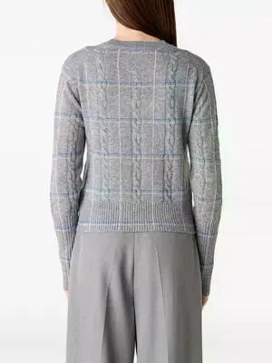 Guest In Residence Check Crew Jumper