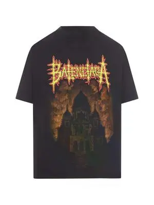 Balenciaga Graphic Print Distressed T-shirt