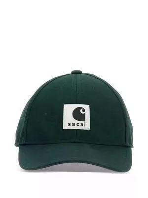 Carhartt Work In Progress X Sacai Logo Patch Baseball Cap - Green