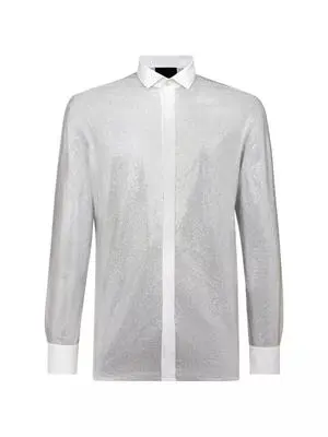 Philipp Plein Crystal Platinum Cut Shirt