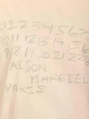 MAISON MARGIELA Cotton Numerical Print T-shirt