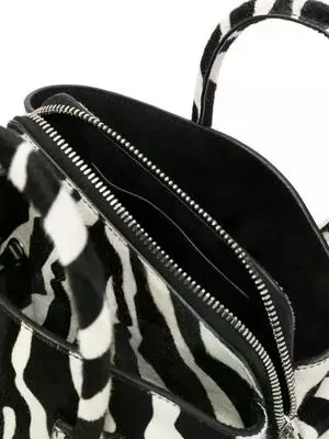 Attico La Passeggiata Zebra-pattern Mini Tote Bag