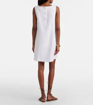 Posse Linen Mini Dress - White