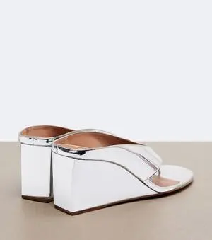 Alaïa Wedge Thong Sandals