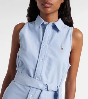 Polo Ralph Lauren Cotton Shirt Dress - Blue