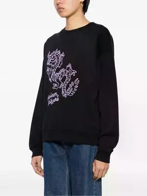 Maison Kitsuné Embroidered Dragon Crewneck Sweatshirt