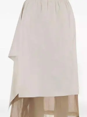 NICCOLO PASQUALETTI Layered Leather Skirt