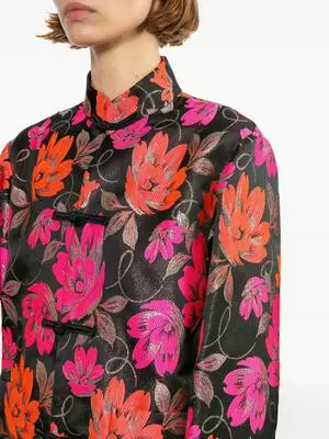 Comme Des Garçons Floral Jacquard Jacket