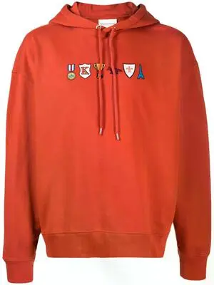 Maison Kitsuné Embroidered Cotton Hoodie