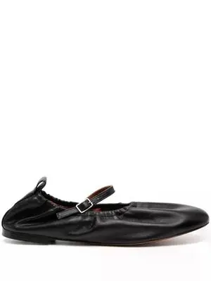 Maison Kitsuné Leather Ballerina Flats