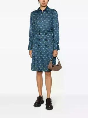 Maison Kitsuné Floral Print Long-sleeve Shirt