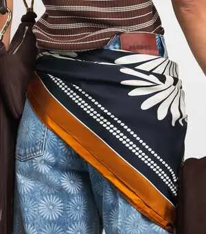 Sandro Floral Wide-leg Jeans