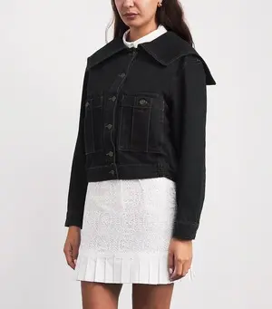 Claudie Pierlot Sailor Collar Denim Jacket