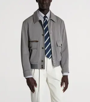 Dunhill Wool Super 120s Bomber Jacket