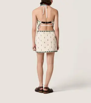 Miu Miu Embellished Cotton Top