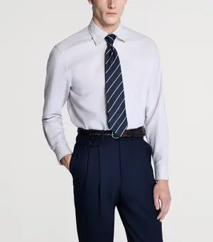 Dunhill Cotton Micro-check Shirt