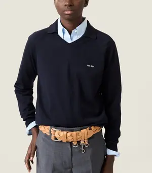 Miu Miu Wool Polo Sweater