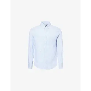 Dunhill Stripe Long-sleeve Cotton Shirt