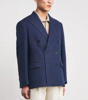 Polo Ralph Lauren Linen Double-breasted Suit Jacket
